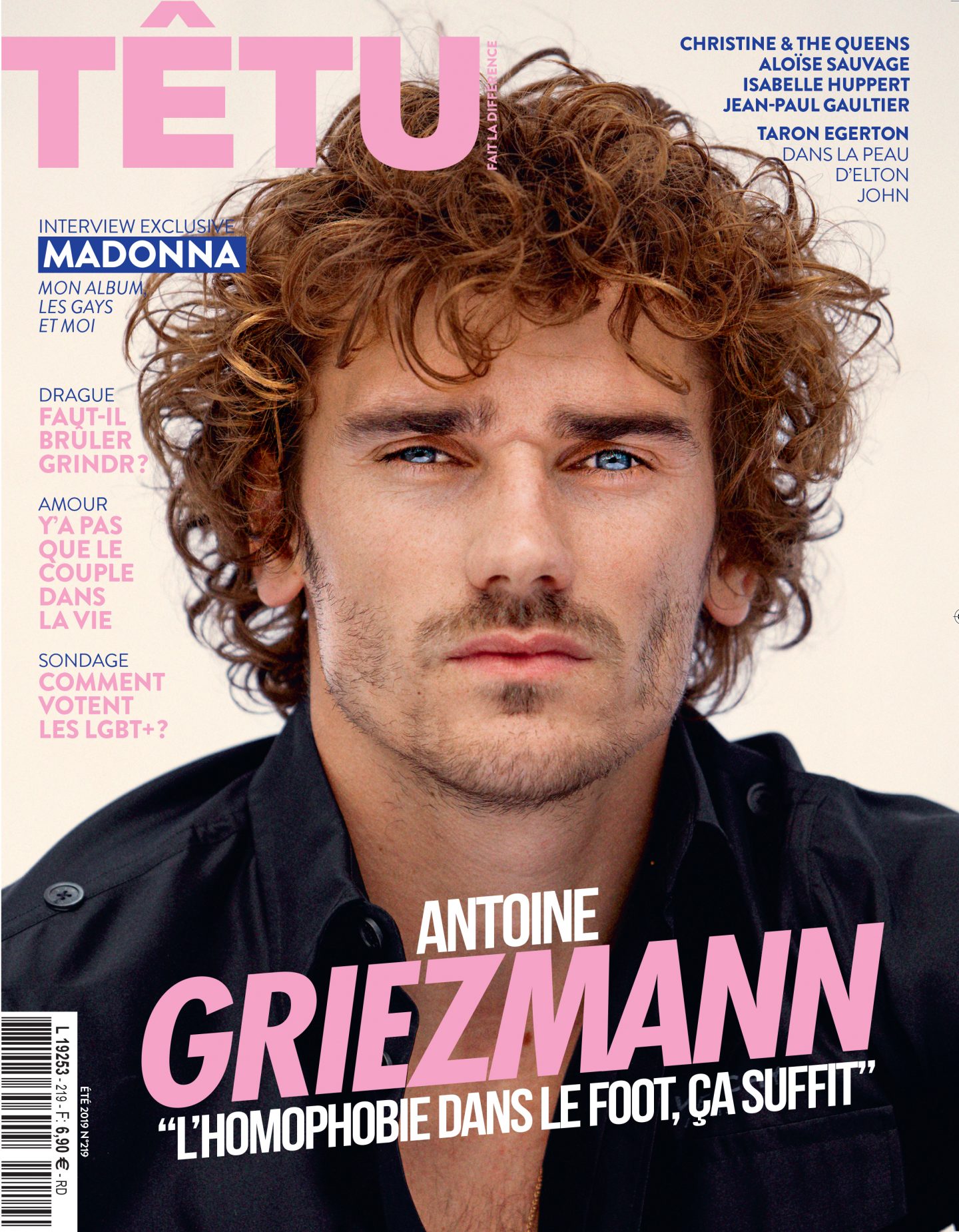Madonna et Antoine Griezmann en couverture de TÊTU...