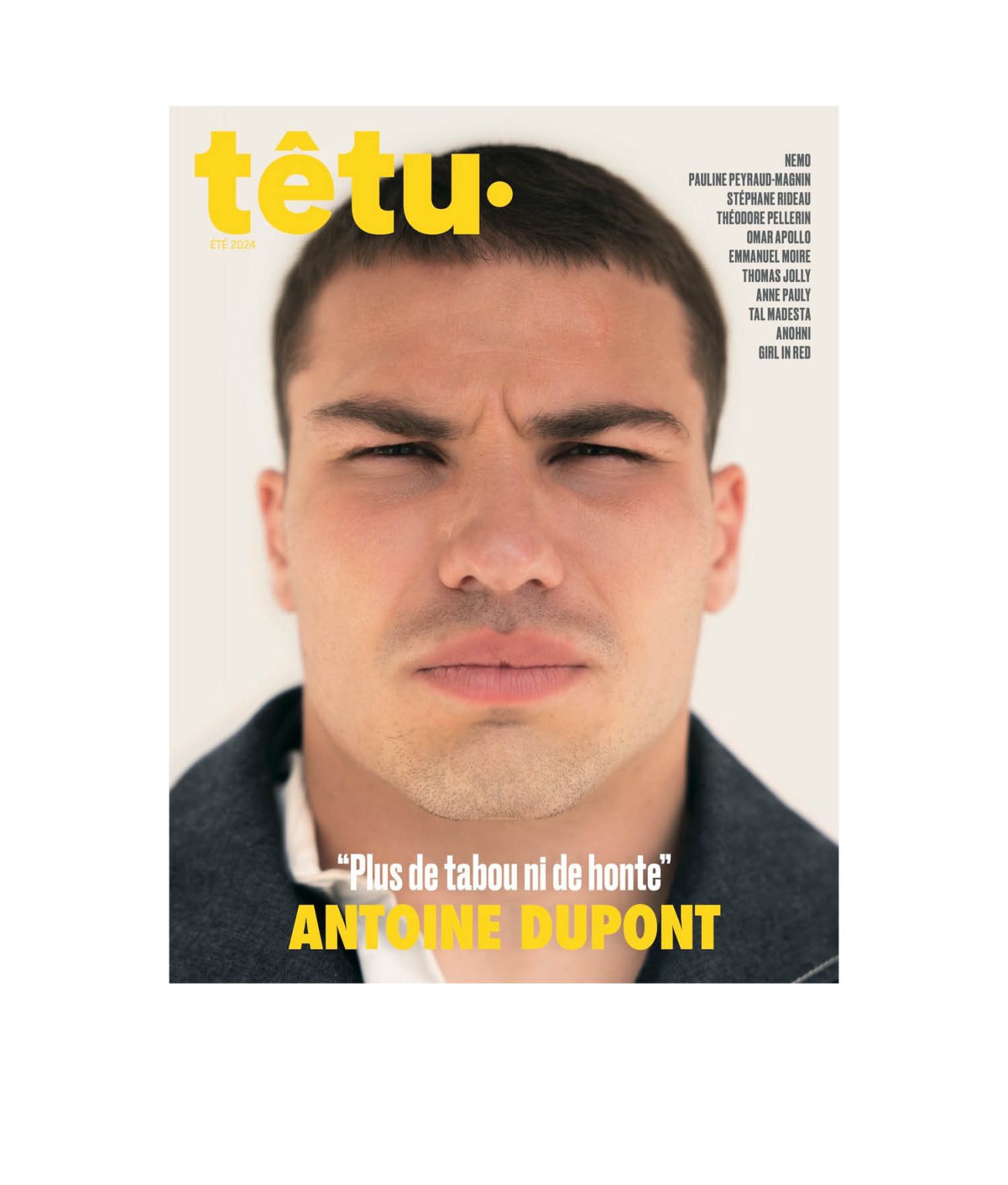 Au sommaire de têtu· magazine cet été avec Antoine Dupont