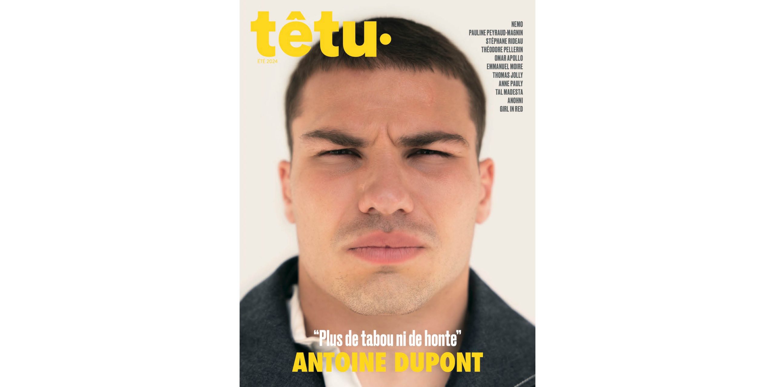 Au sommaire de têtu· magazine cet été avec Antoine Dupont