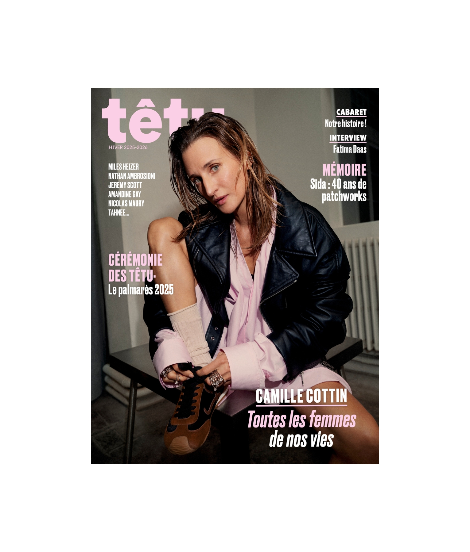 Le sommaire du têtu· de l'hiver avec Camille Cottin en cover